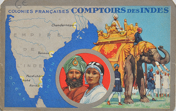 The French Colonies In India - Vintage Card 1920 - Past-India
