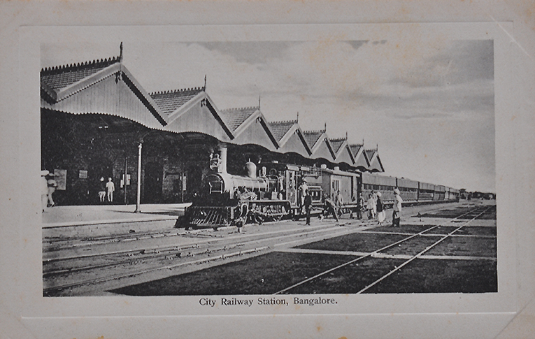 Bangalore Cantonment Railway Station - Vintage Postcard 1905 - Past-India