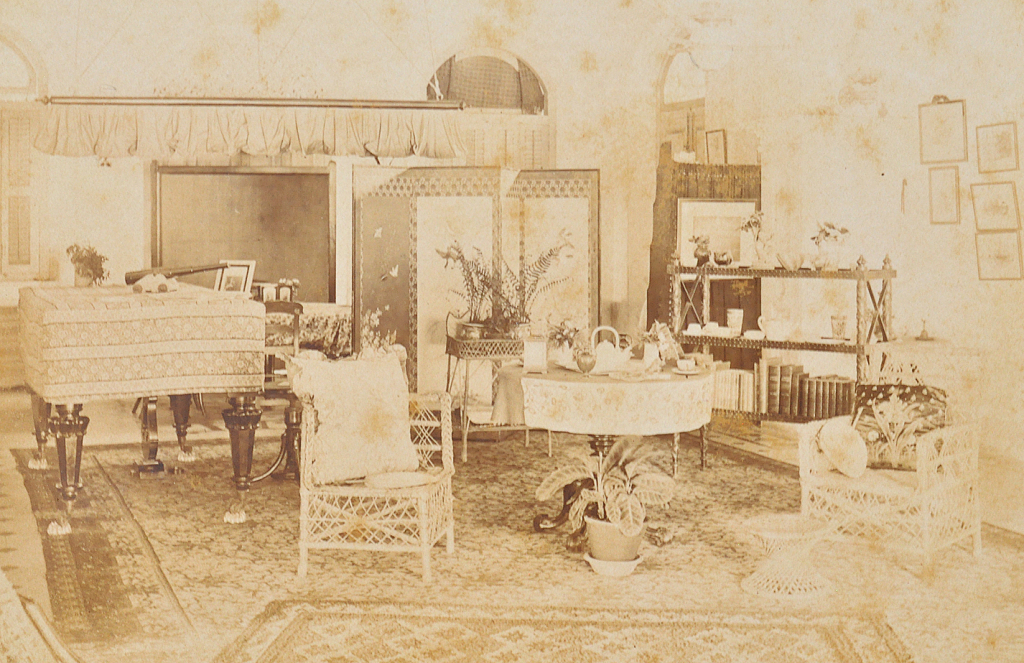 Malabar Hill Bungalow With Punkah - Old Photo 1890 - Past-India