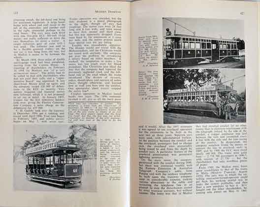 Electric Trams In Madras During British India Era, 1973 Print - Past-India