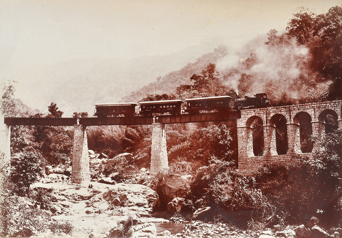 Test Run of The Nilgiri Mountain Railway's Steam Train, 1899 Photo ...