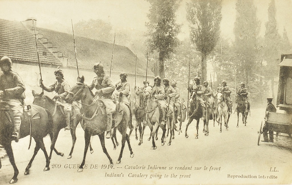 Indian Cavalry In Europe During WW1, 1914 Postcard - Past-India