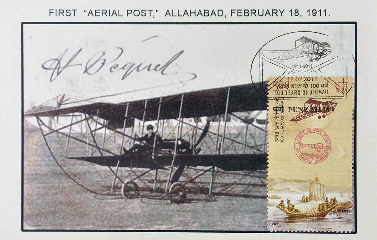World's First Airmail Flight In India, 1911 - 2 Postcards - Past-India