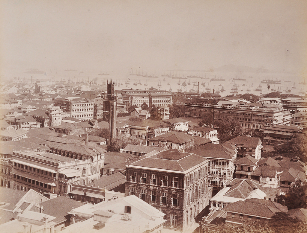 British Era Bombay View from Rajabai Clock Tower, 1890 Photo - Past-India