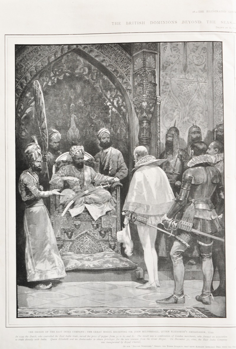 Origin Of The British East India Company, 1903 Print - Past-India