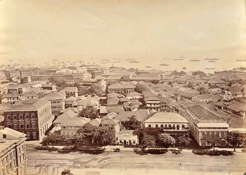 Magnificent View of Harbour & Fort In Bombay, 1890 Photo - Past-India