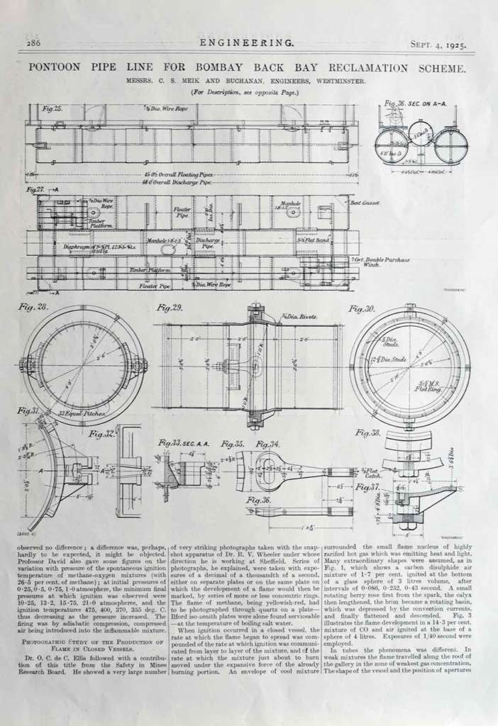 The Bombay Back Bay Reclamation Scheme, 1925 Print - Past-India
