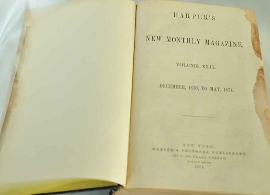 Harper's Magazine December 1870 to May 1871, Bombay Parsis - Past-India