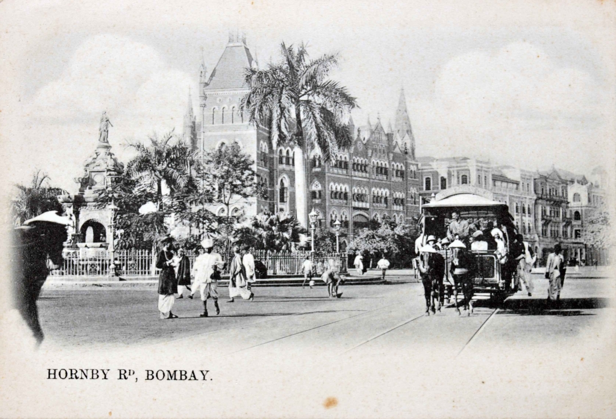 Horse Drawn Trams In British Era Bombay - 2 Postcards 1900s - Past-India