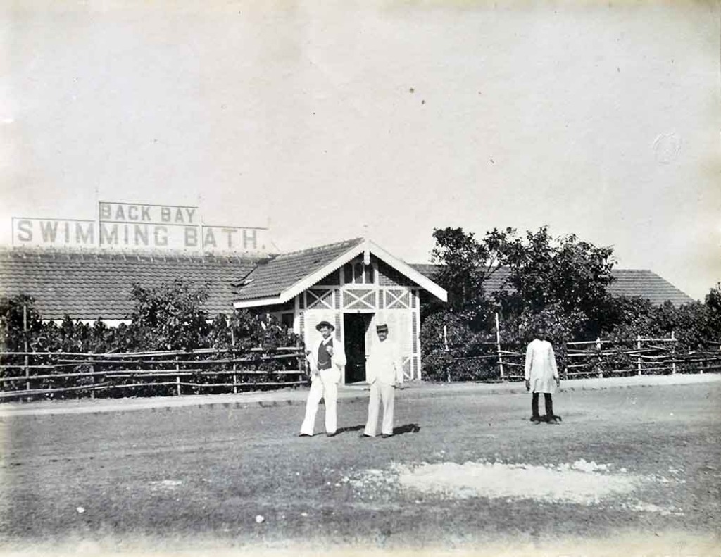 Back Bay Swimming Bath, Leisure In Colonial Bombay, 1900 Photo - Past-India